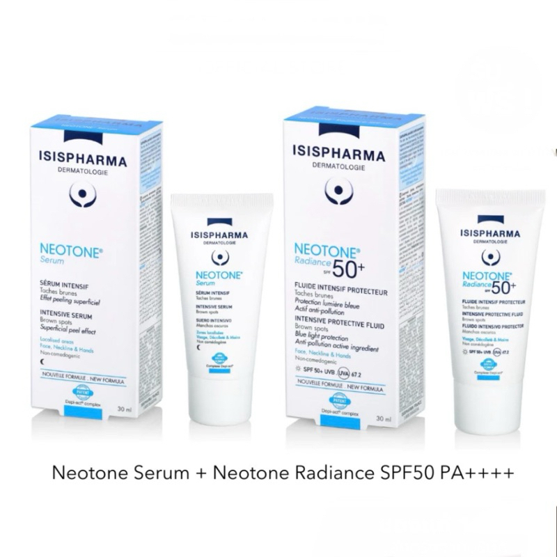 ครีมรักษาฝ้า Neotone Radiance SPF50 +[กลางวัน ] Neotone Serum [กลางคืน ...