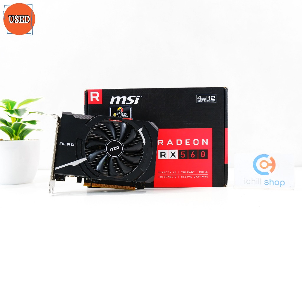 การ์ดจอ (VGA) MSI RX560 4GB 1F AERO ITX OC P13562 | Shopee Thailand