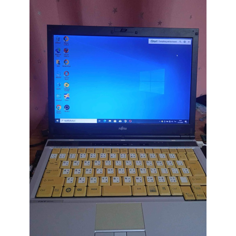 Notebook Fujitsu ไม่ทราบรุ่น ลงวินโดว์10และภาษาไทยให้แล้ว ร้องคาราโอเกะ ...