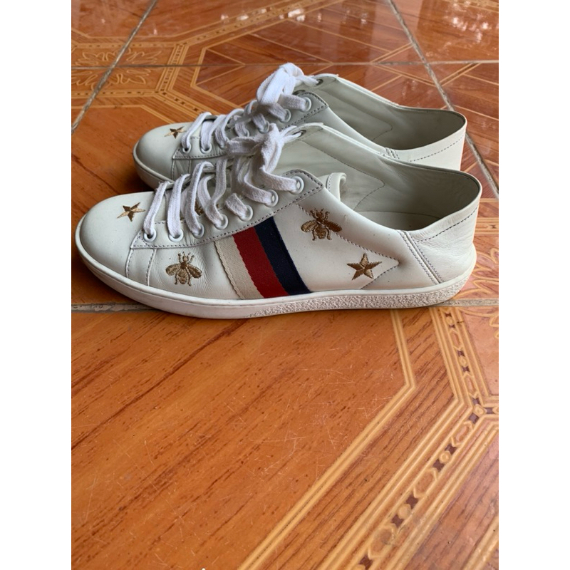 Gucci Ace Bee รุ่นเหยียบส้น size 38 39 ใส่ได้ค่ะ | Shopee Thailand
