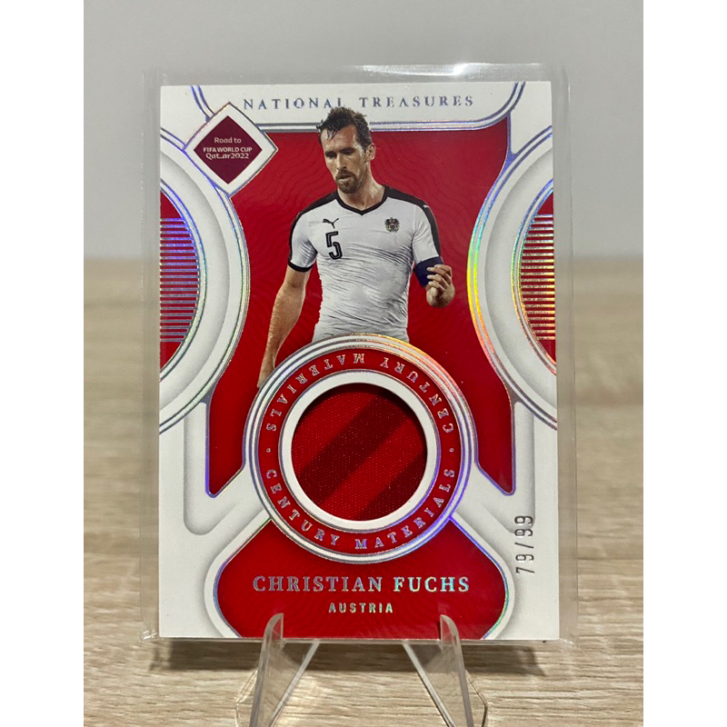 การ์ดฟุตบอล CHRISTIAN FUCHS ผ้า player-worn/used /99 2022 PANINI ...