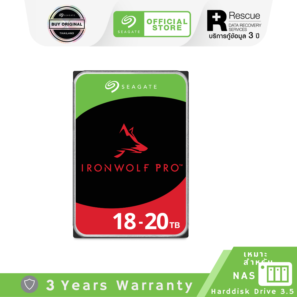 Seagate IronWolf Pro Nas 18TB I 20TB SATA 256MB 7200RPM ST18000NT001_5Y ...