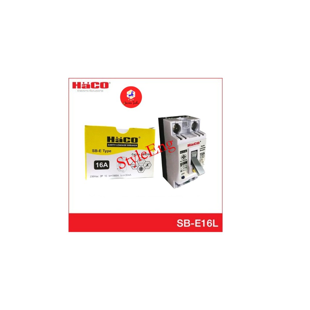 HACO RCBO Breaker กันดูด กระแสเกิน 16A | Shopee Thailand