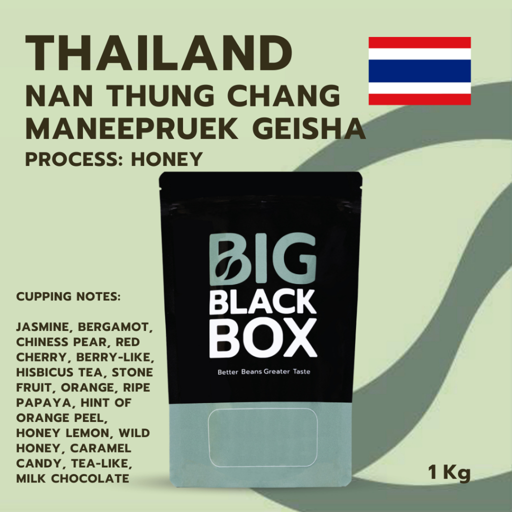 (S-THA-033) สารกาแฟ Nan Maneepruek Ching,Cha,Chai Geisha Honey 1kg ...