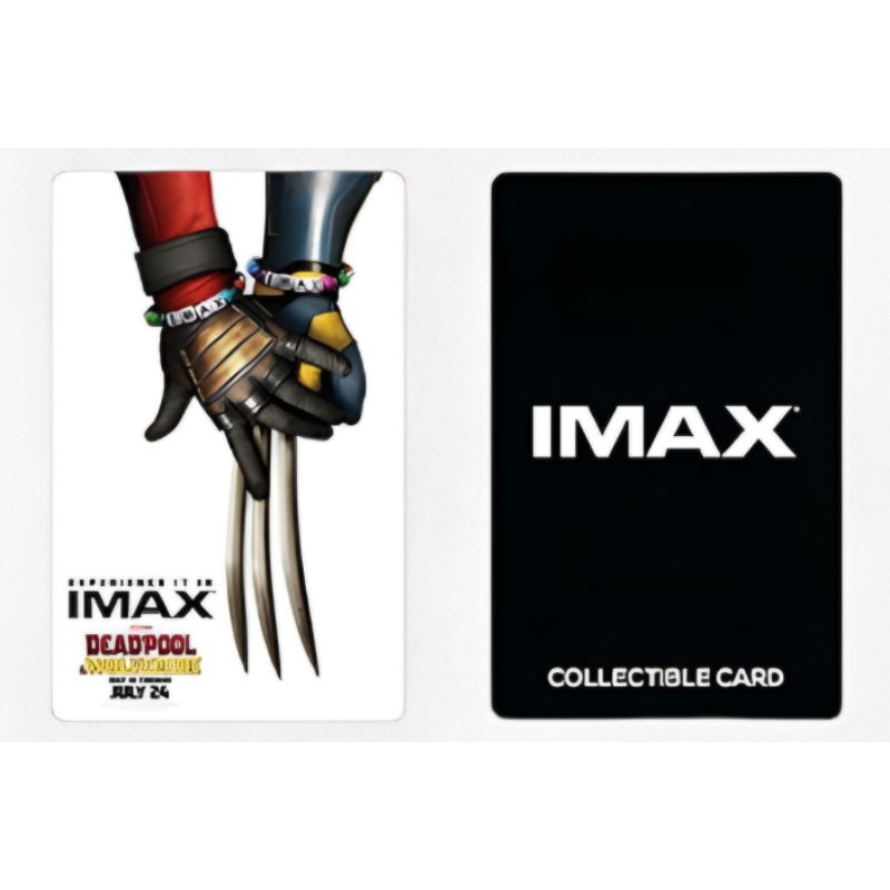 บัตรสะสม บัตรแข็ง IMAX Collectible Card Deadpool & Wolverine 2024 ...