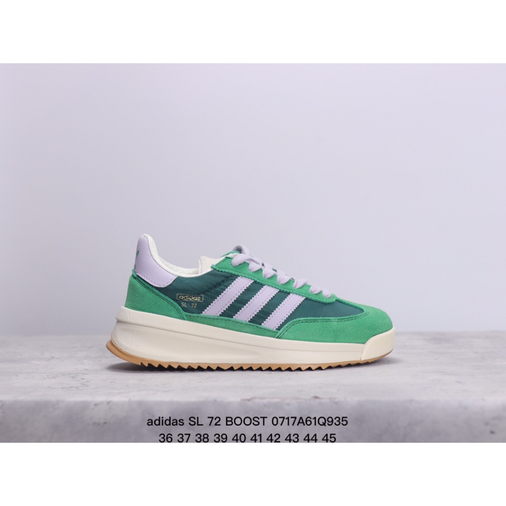 adidas SL 72 BOOST รองเท้าวิ่ง Unisex สีเขียว ขนาด: 36-45 | Shopee Thailand