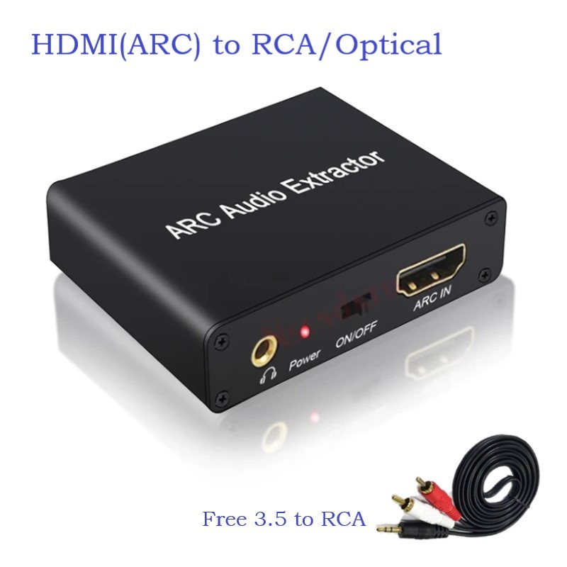 HDMI ARC Audio Extractor TV to aux rca optical coaxcial DAC digital to ...
