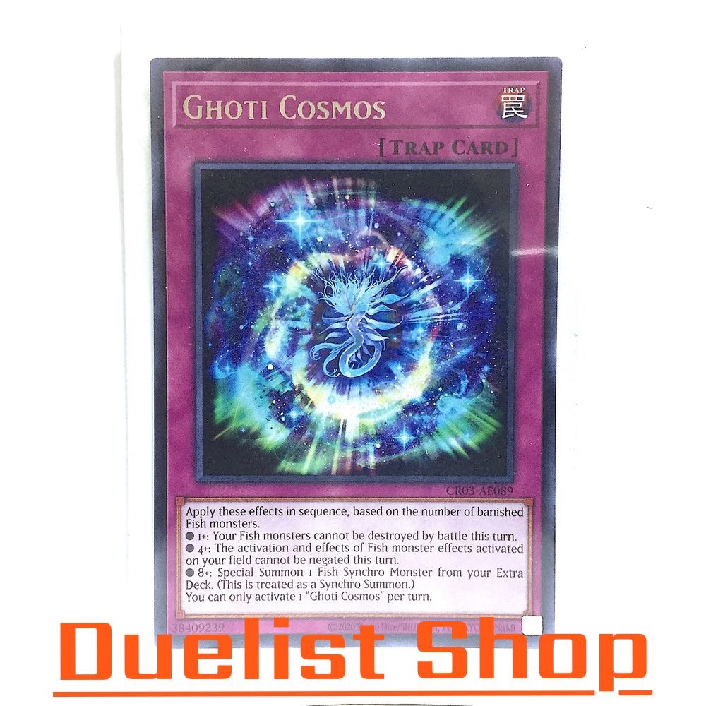 Ghoti Cosmos (R) Trap [Normal] ชุด CR03-AE089 การ์ดยูกิโอ (Yu-Gi-Oh ...