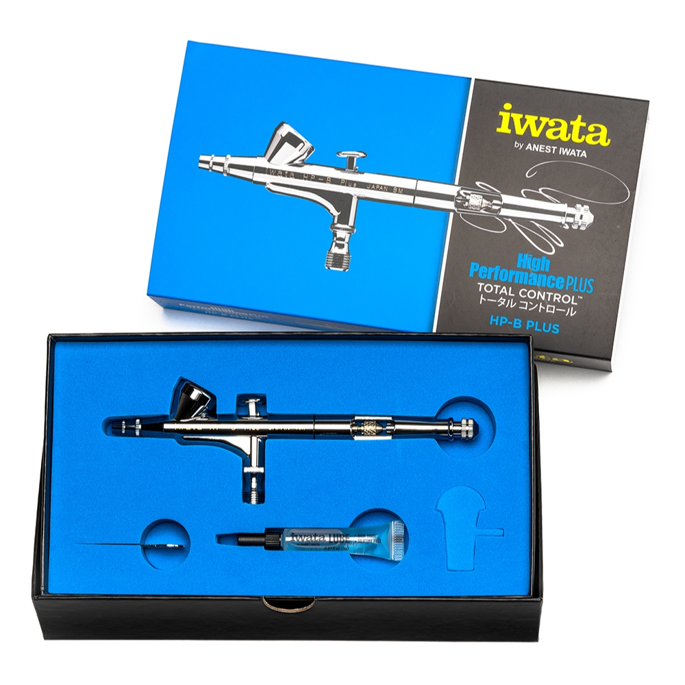 ANEST IWATA High Performance HP-B Plus Gravity Feed Dual Action Airbrush 0.2mm ประกัน 5 ปี ...