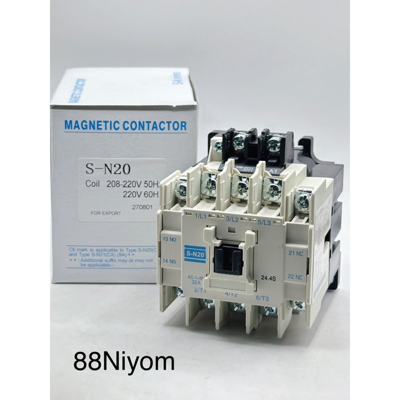 MAGNETIC CONTACTOR S-N20 SN20 24VAC 48VAC 110VAC 220VAC 380VAC ของใหม่ ...
