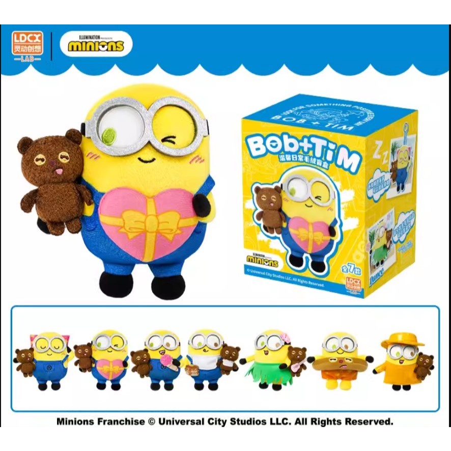 📌[พร้อมส่ง]📌 โมเดลกล่องสุ่มมินเนี่ยน Minions Bob + Tim งานลิขสิทธิ์ของ ...