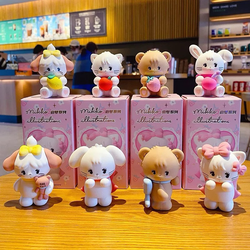 Mikko illustrations และ กล่องสุ่มพวงกุญแจตุ๊กตา Mikko บีบได้ ไม่แกะ ...