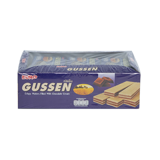 กัสเซ็นเวเฟอร์ไส้ครีมชอคโกแลต 25ก.x12 : GUSSEN | Shopee Thailand