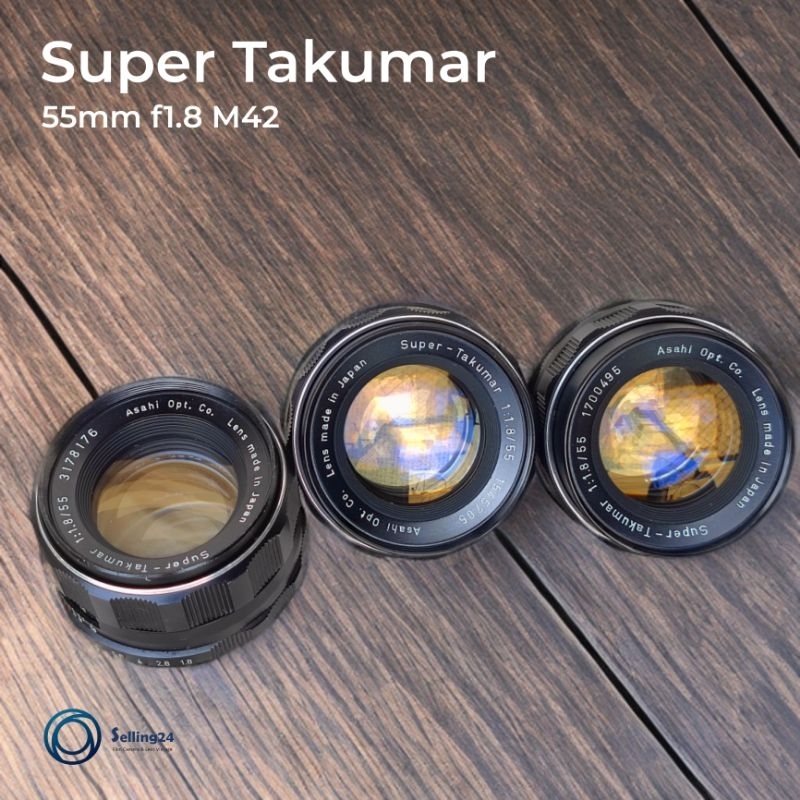 เลนส์มือหมุน Super Takumar 55mm f1.8(16) MF Standard Lens Mount M42 ...