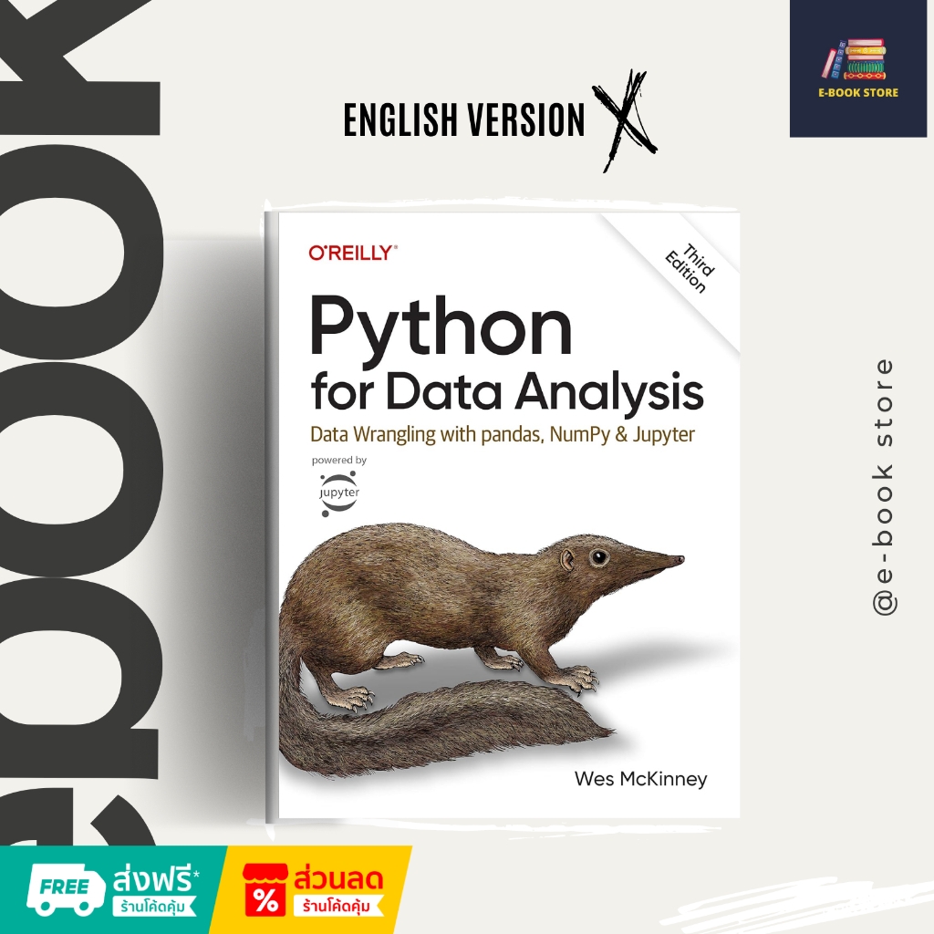 หนังสือไฟล์ [Ƥɗf] : Python for Data Analysis by Wes McKinney | Shopee Thailand