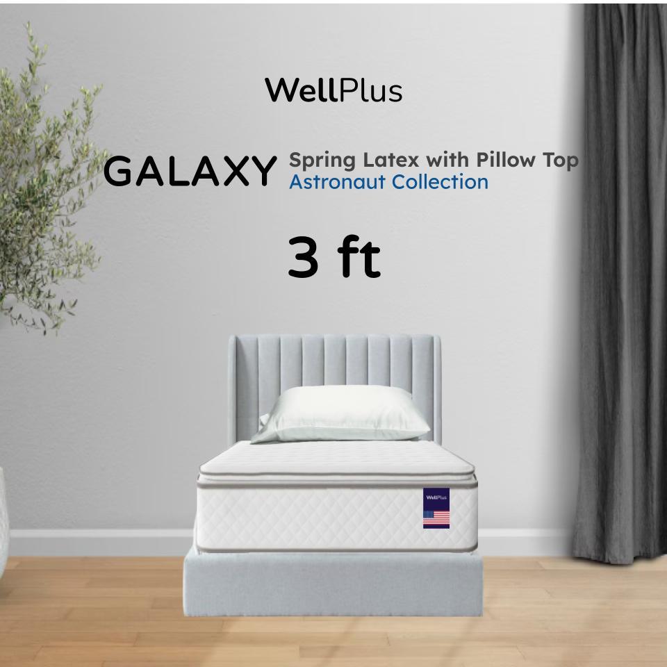 WellPlus ที่นอนยางพาราเสริมสปริง รุ่น GALAXY ความหนา 10 นิ้ว หนานุ่มเด้ง นอนสบาย รองรับสรีระ รับ ...