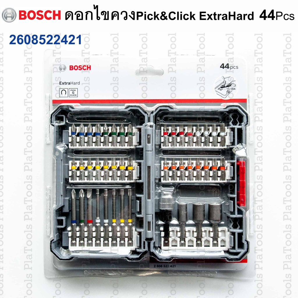 ชุดดอกไขควง Pick & Click Extra Hard 44 ชิ้น BOSCH รุ่น 2608522421 ...