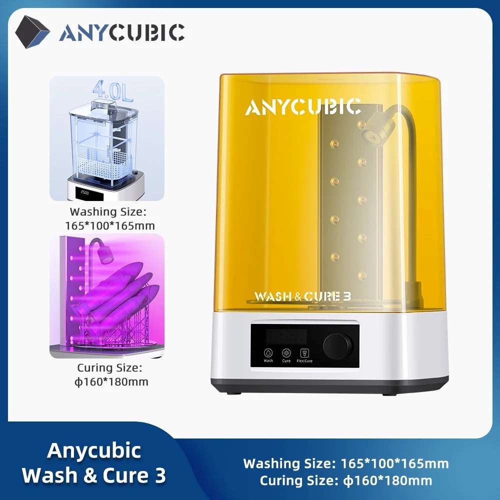 Anycubic Wash&cure V3.0 ล้างและอบสำหรับพิมพ์เรซิน เครื่องล้างพร้อมอบ ...