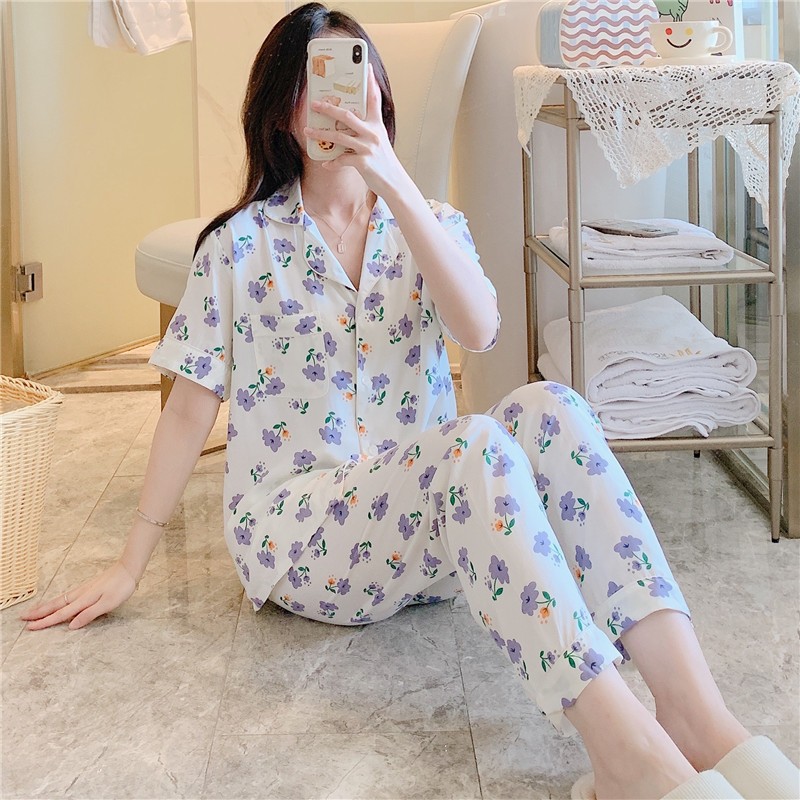 ชุดนอน My pajamas Organic bamboo (B624 B625 B626 B627 B628 B629) | Shopee Thailand