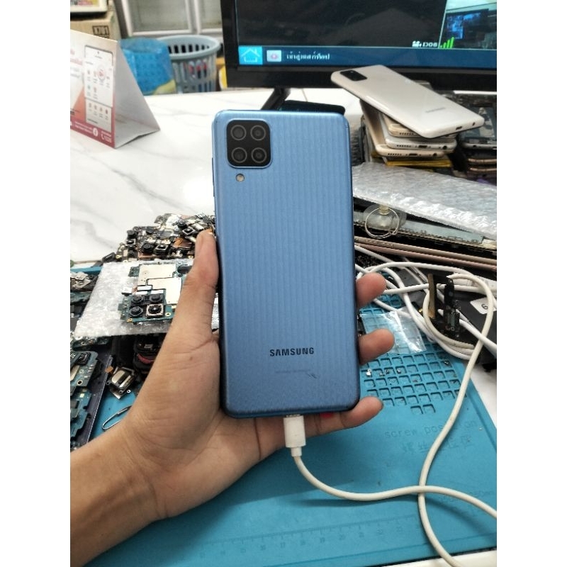 samsung galaxy a12 android 13 ram 4 128 GBโทรศัพท์มือสองพร้อมใช้งานได้ ...