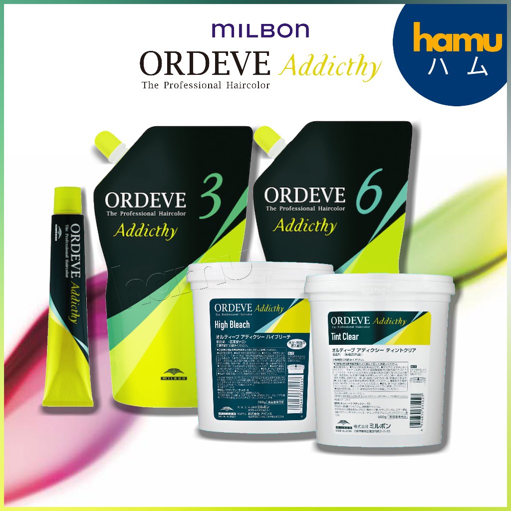 MILBON® ORDEVE ADDICTHY Professional Haircolor Oxidant 3%,6% 1000ml | Shopee Thailand