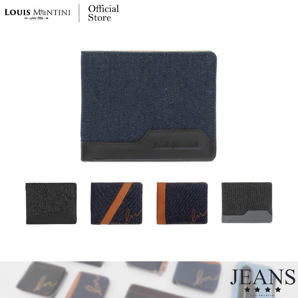 Louis Montini (Jeans Collection) กระเป๋าสตางค์ผ้ายีนส์ กระเป๋า Jean ...