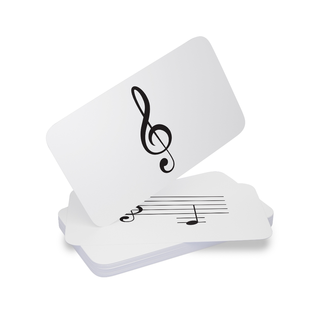 แฟลชการ์ดกุญแจซอลกุญแจฟา Flash Card Music Notes KP075 2WINBOOKTOYS ...