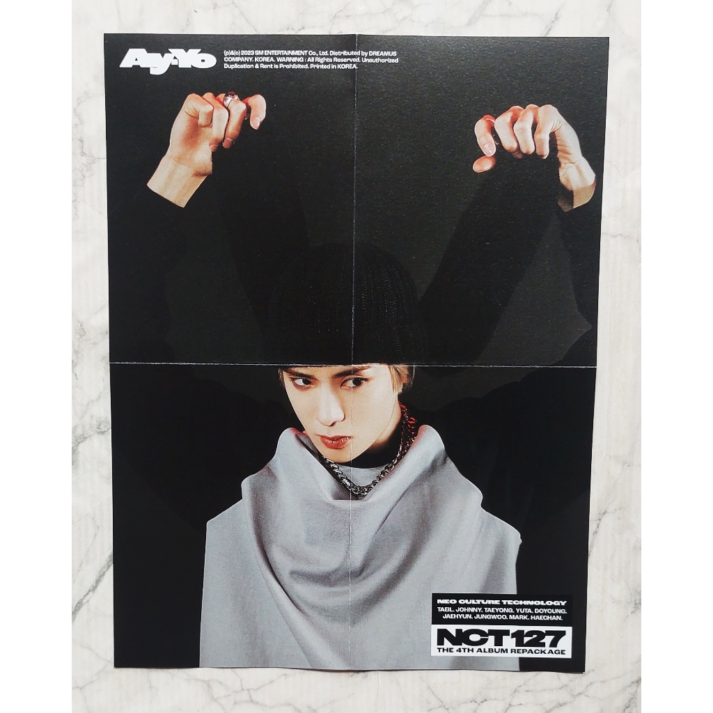 Folded Poster แจฮยอน จาก อัลบั้ม NCT 127 - Ay-Yo Album เวอร์ Digipack ...