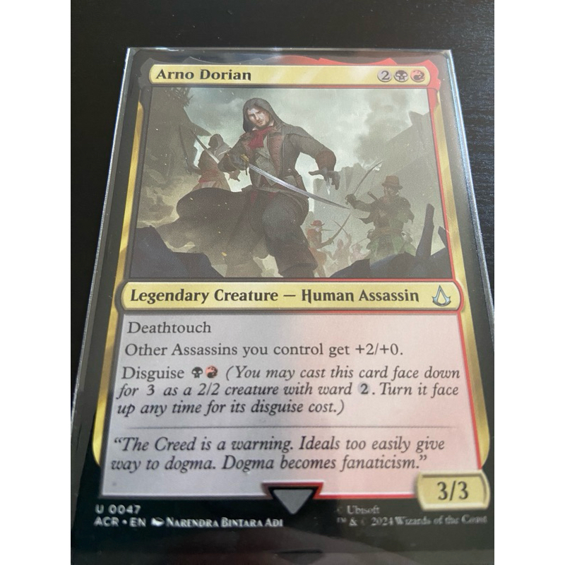 [MTG][ACR] Universes Beyond: Assassin's Creed: Arno Dorian การ์ดแท้ Magic The Gathering | Shopee ...
