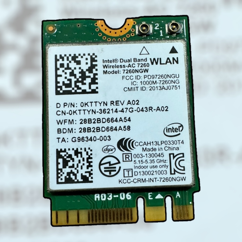 การ์ด ไวเลส ไวไฟ card wifi wireless notebook pc agn ac bg bluetooth 2 ...