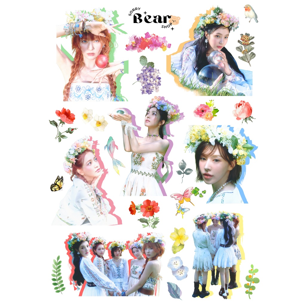 อัพเดตลายใหม่ Red Velvet Sticker Die-Cut สติ๊กเกอร์ Red Velvet ไดคัท ...