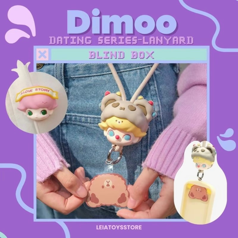 (พร้อมส่ง) สายคล้องโทรศัพท์ Dimoo Dating Series-Lanyard Blind Box ...