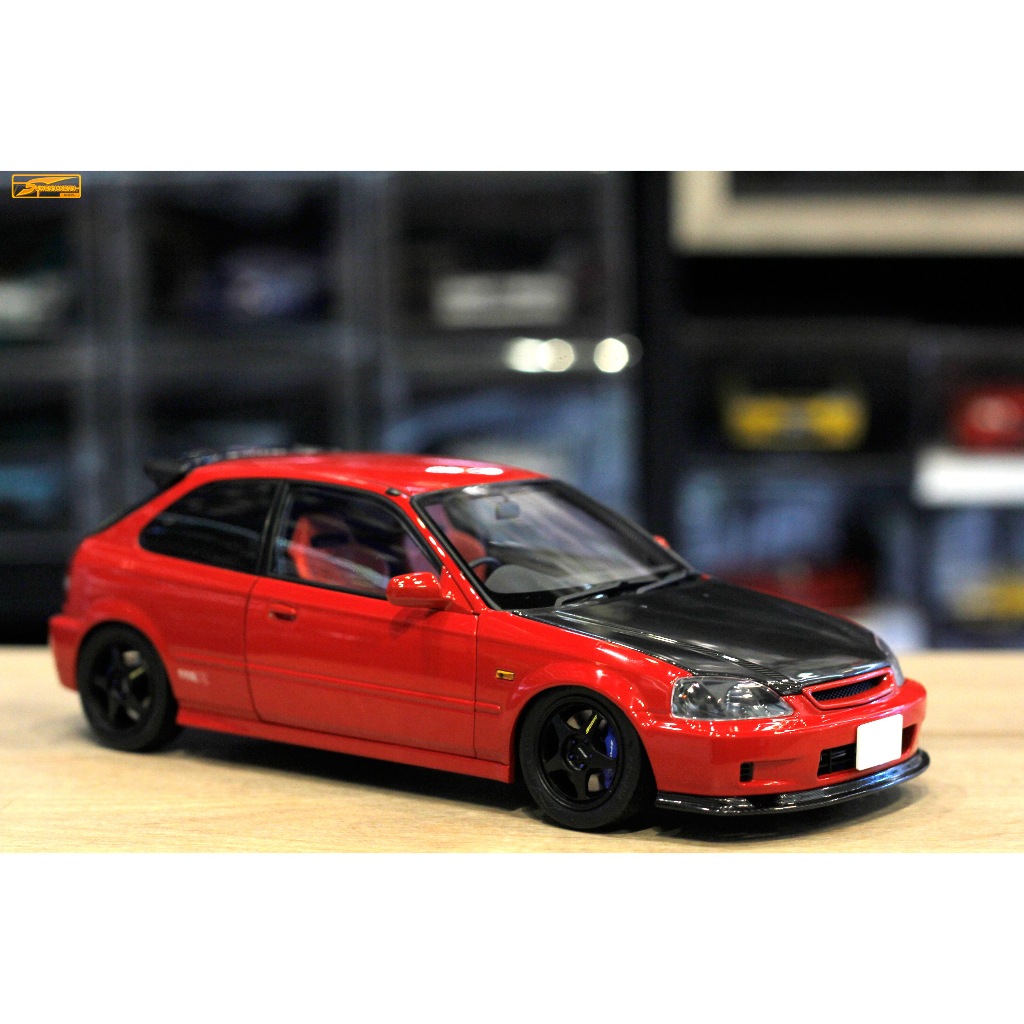 MOTORHELIX 1/18 Honda Civic TYPE-R EK9 Red Carbon fiber | Shopee Thailand