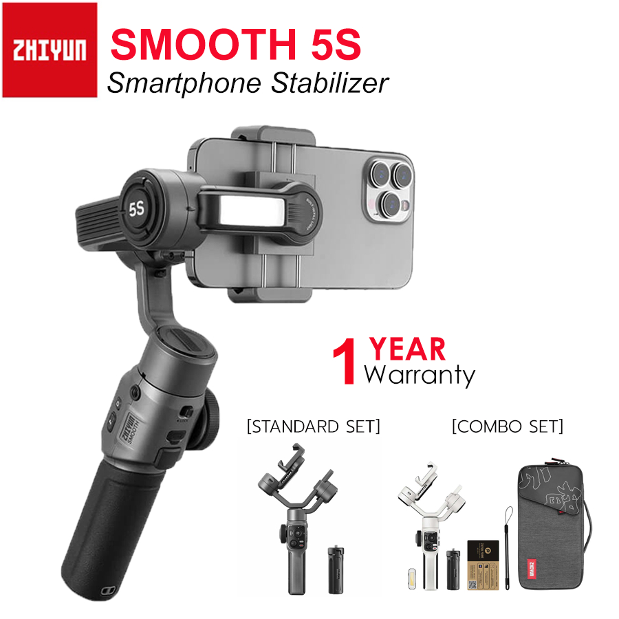 Zhiyun Smooth 5S Gimbal Stabilizer for Smartphone 3-Axis Handheld ไม้ ...