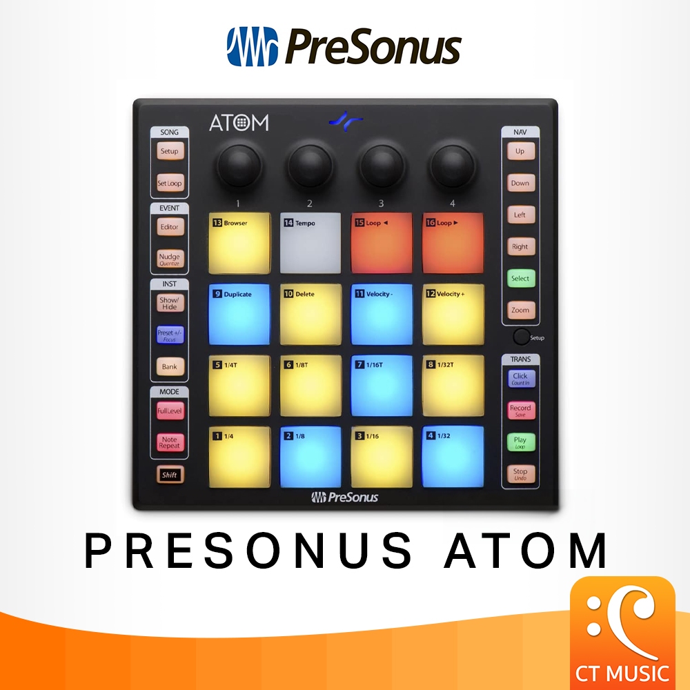 PreSonus Atom Pad Controller คอนโทรลเลอร์ แพ็ด Pre Sonus | Shopee Thailand
