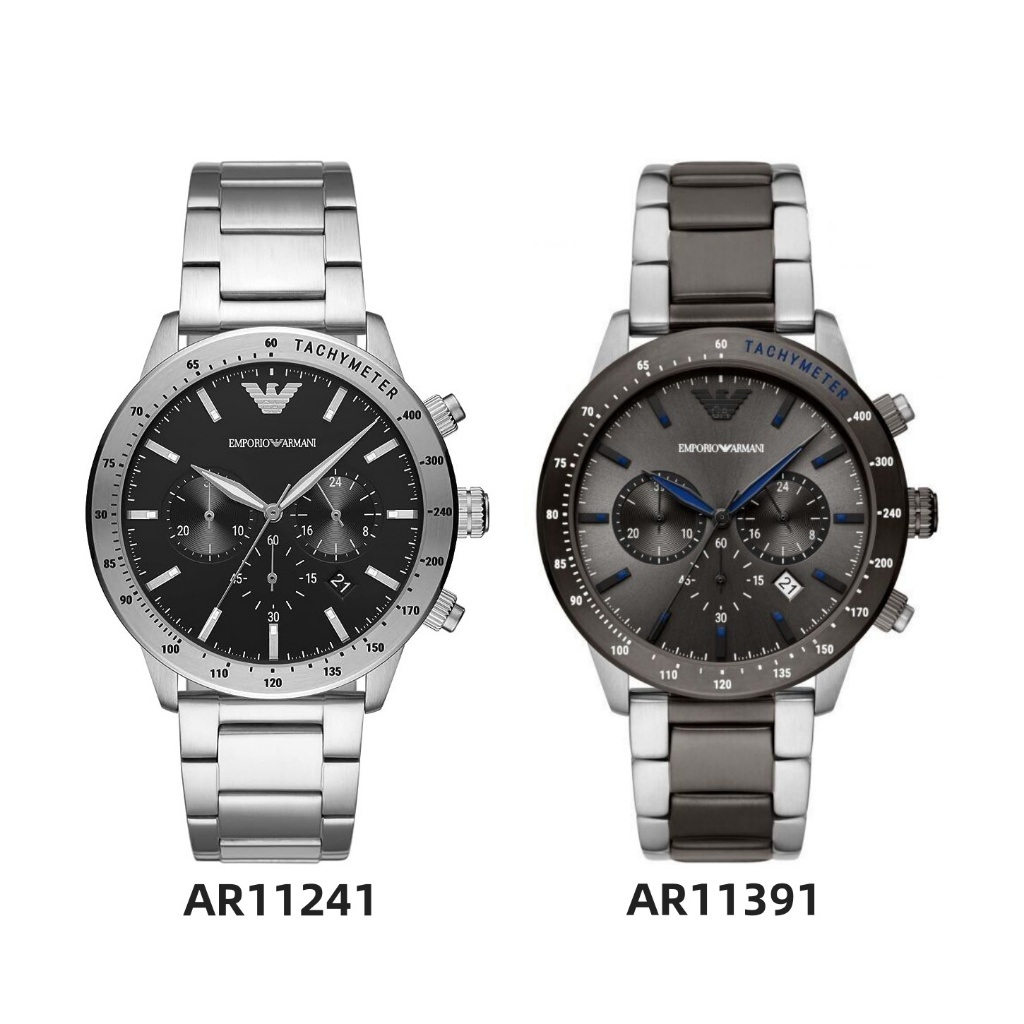 Emporio Armani Men's Watch Mario AR11241 AR11391 43mm AR11242 AR11243 ...