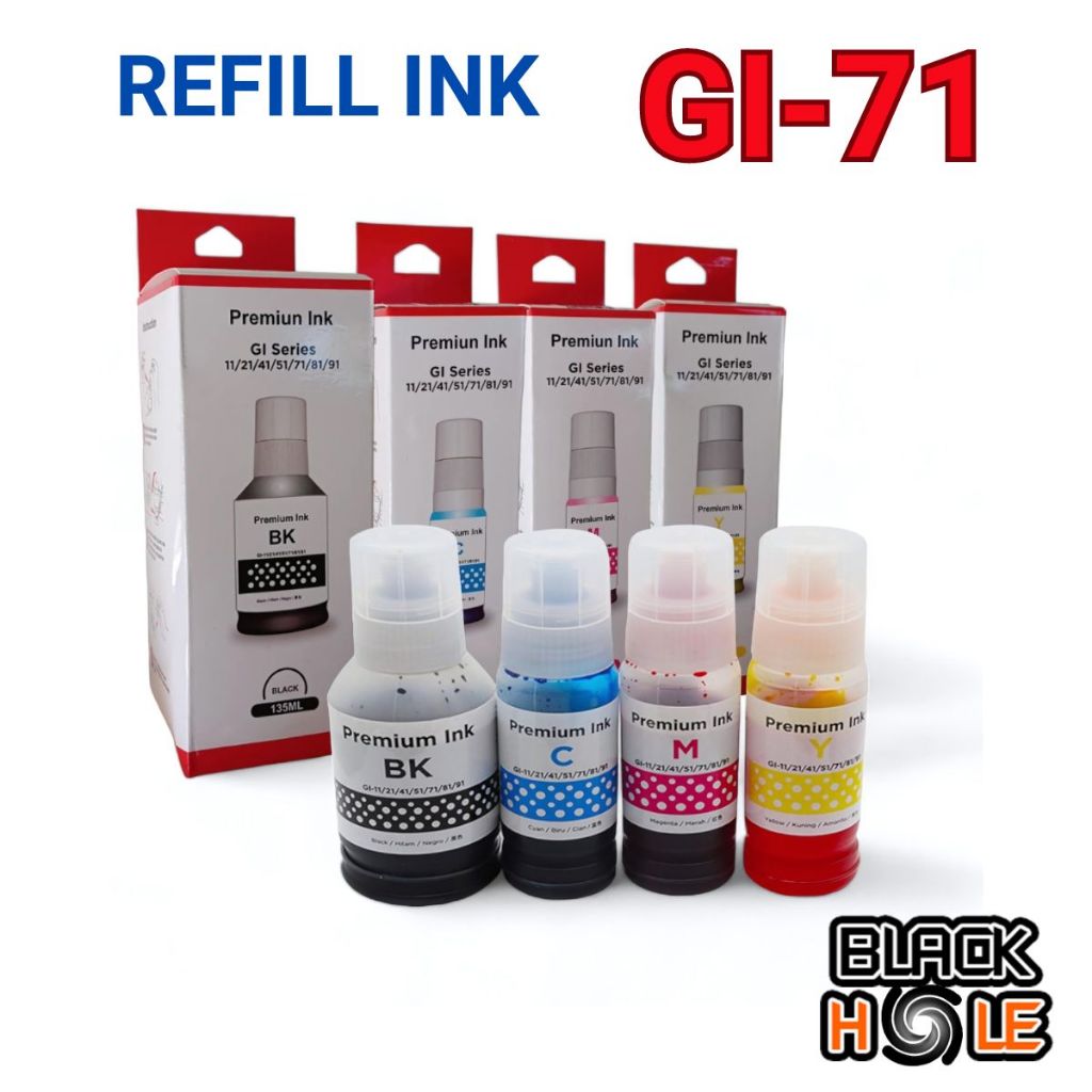 น้ำหมึกCanon GI-71 BK C M Y for G1020/G2020/G3020/G5070/G6070/G2070 แบบ ...
