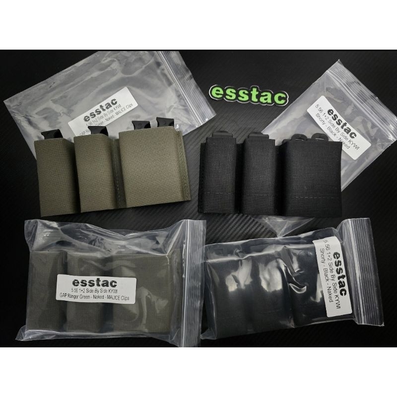 Esstac Side by Side 1+2 5.56 (รุ่น GAP) Shorty KYWI Pouch GAP + Tactical Tailor Malice Clips ของ ...