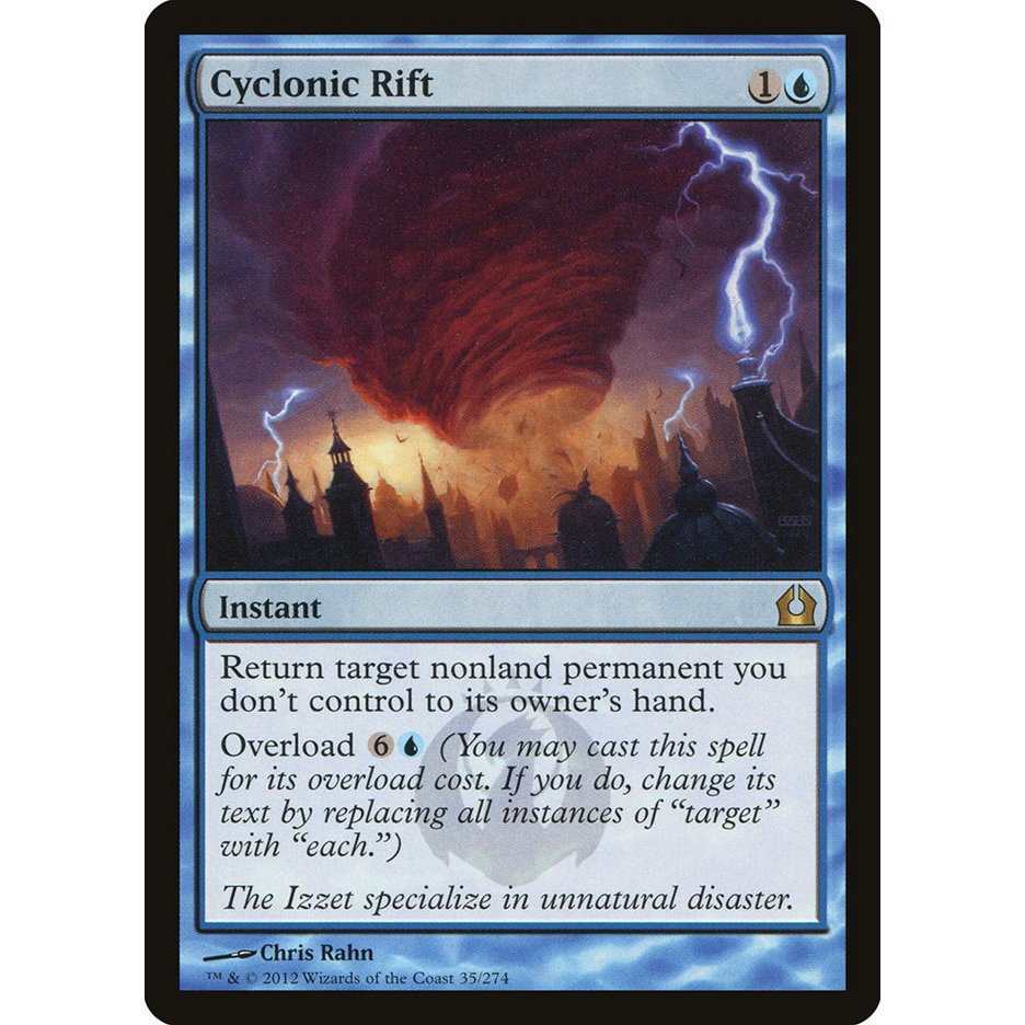 Cyclonic Rift การ์ด Magic The Gathering ของแท้ จากชุด Return to Ravnica ...