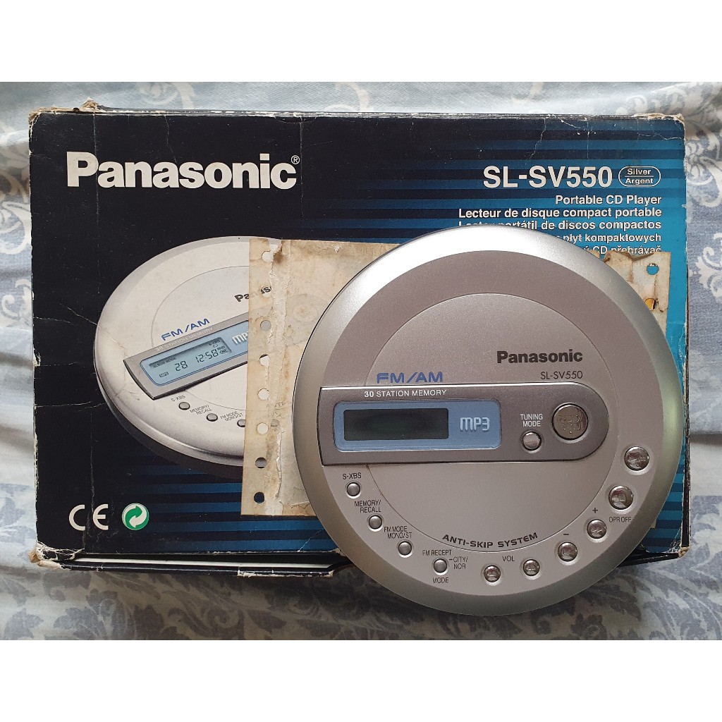 Panasonic Portable CD Player SL - SV550 เครื่องเล่น ซีดี พกพา ยี่ห้อ พานาโซนิค | Shopee Thailand