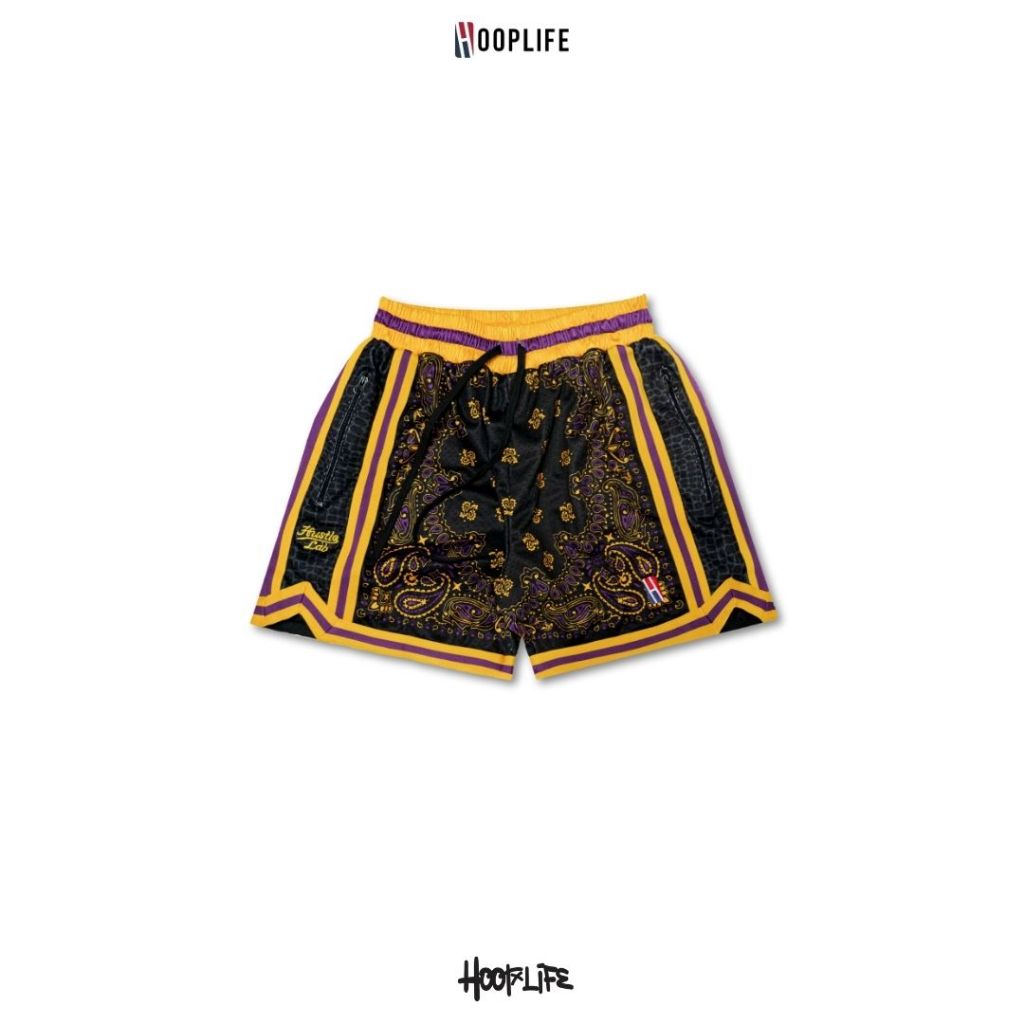 กางเกงขาสั้นแนวสตรีท บาสเก็ตบอล Hooplife ” Black Mamba ” RETRO SHORTS ...