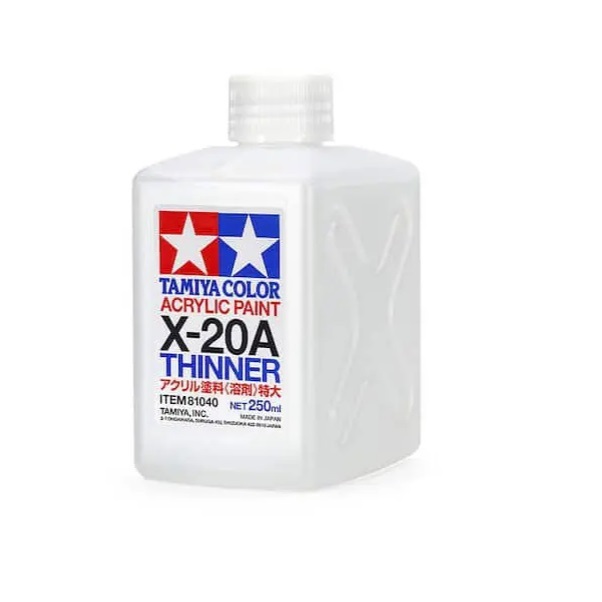 TAMIYA X-20 ENAMEL PAINT THINNER, X-20A ACRYLIC PAINT THINNER (40ml ...