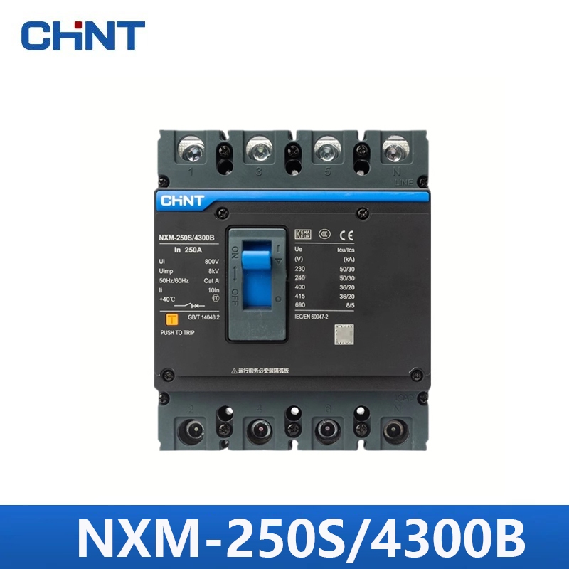 CHINT NXM-250S/4300B 4P เบรกเกอร์ 160A 220A 225A 250A | Shopee Thailand