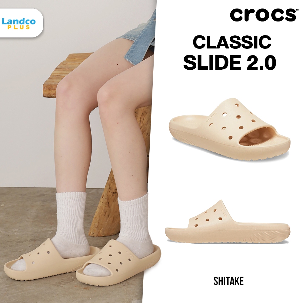 Crocs รองเท้าแตะ รองเท้าลำลอง CR UX Classic Slide Slide V2 209401-2DS ...