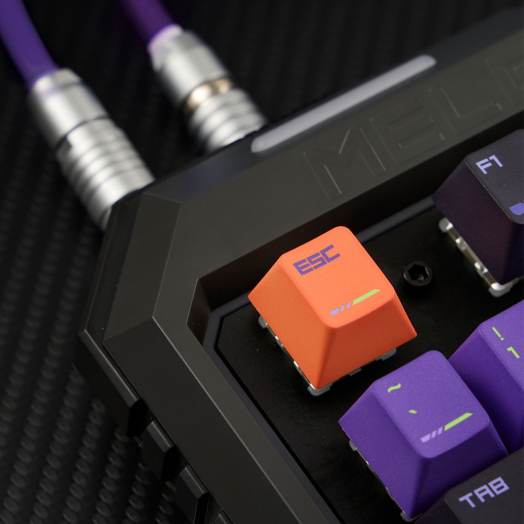 คีย์แคป Melgeek PBT Dye-sublimation Cyber2000 90 ปุ่ม Cherry Profile ...