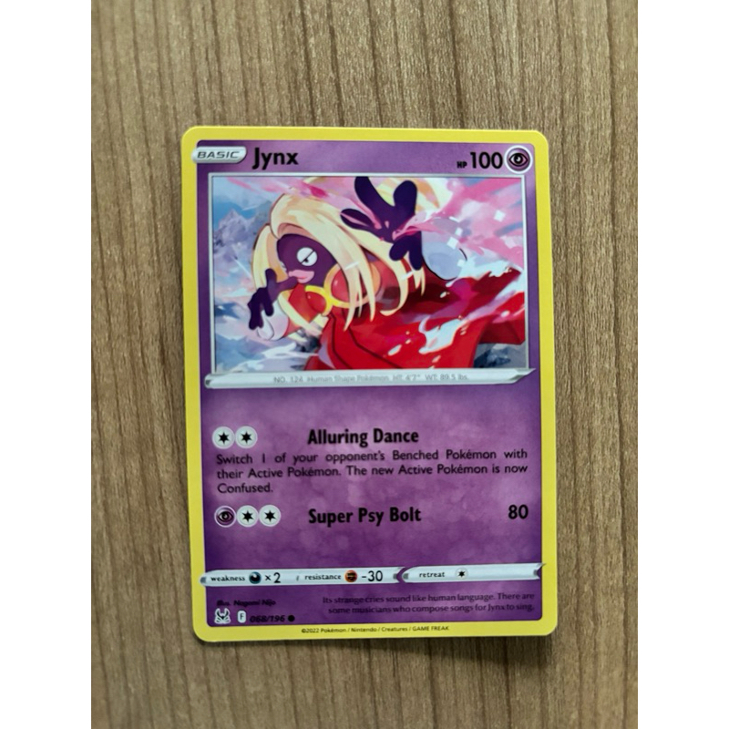 Pokémon TCG Jynx 068/196 Regular Common English | Shopee Thailand