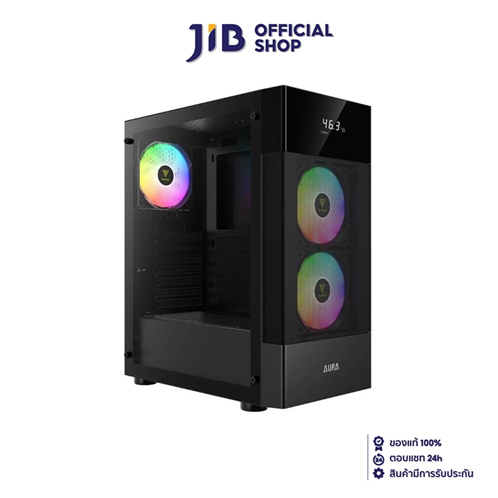 CASE (เคส) GAMDIAS AURA GC5 ARGB (BLACK) (ATX) | Shopee Thailand
