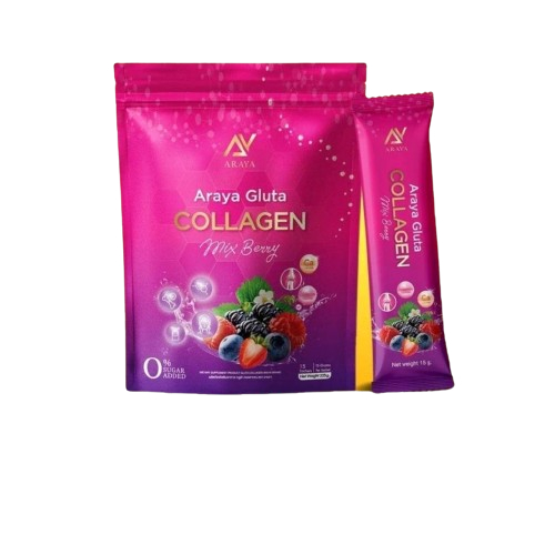 อารยา กลูต้า Araya Gluta Collagen Mixberry 15ซอง | Shopee Thailand