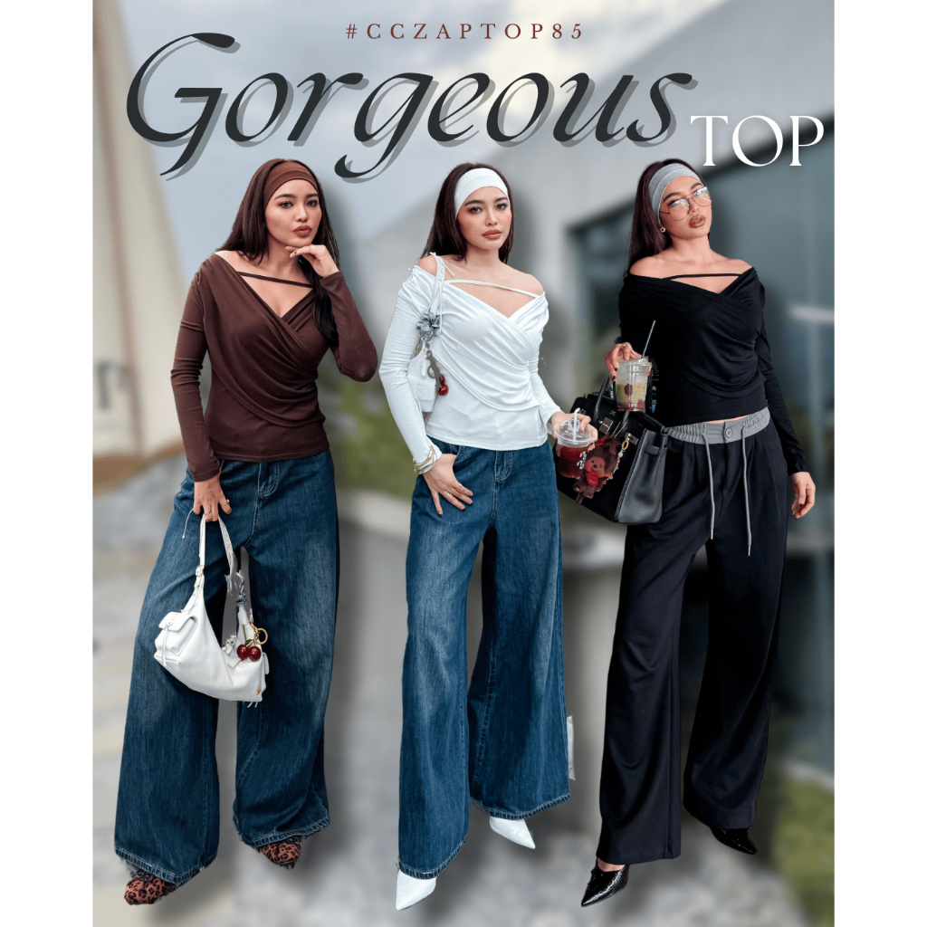 Chuu clothing Gorgeous top [สินค้าพร้อมส่ง] | Shopee Thailand