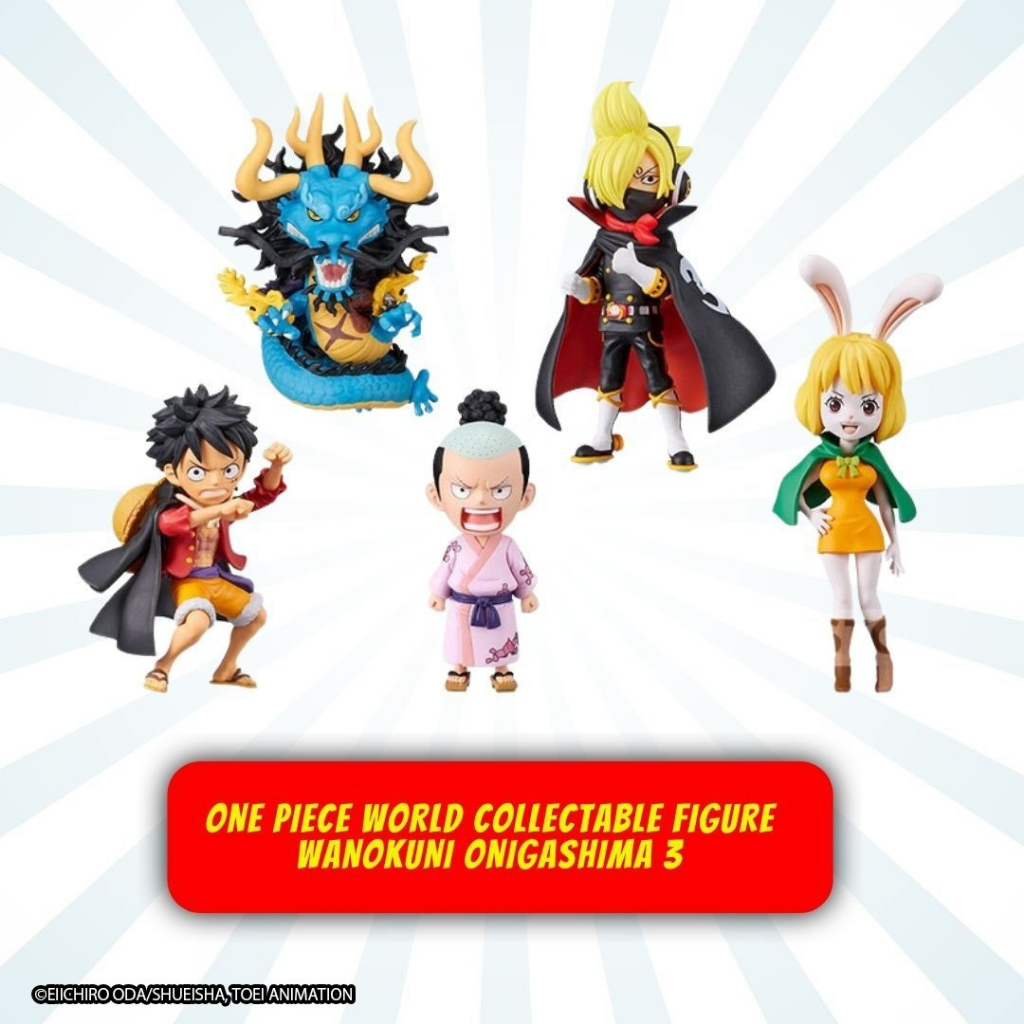 Bandai(บันได) BANPRESTO WCF SET-5-ONE PIECE WORLD COLLECTABLE FIGURE -WANOKUNI ONIGASHIMA 3 -SET ...